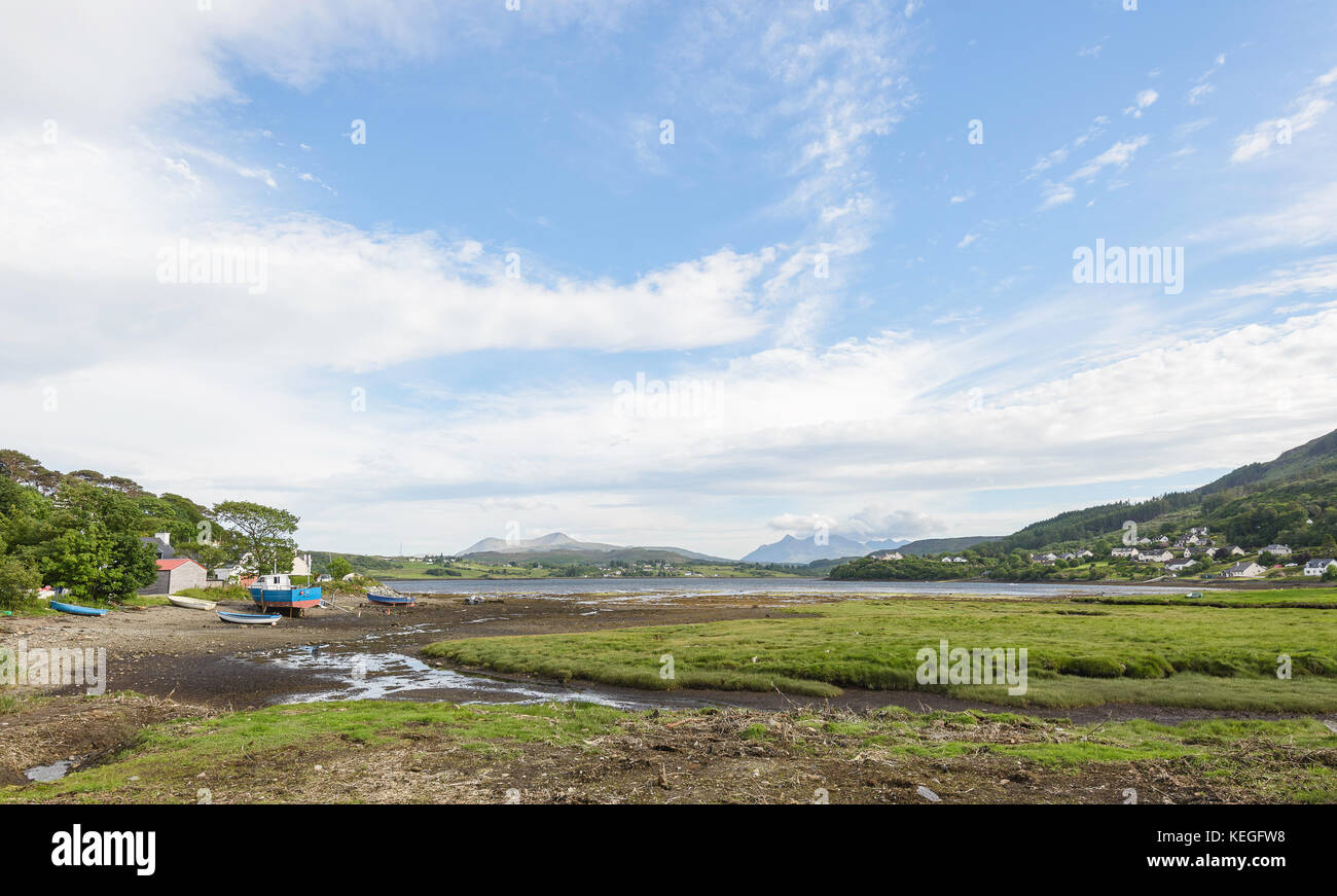 Portree Waterfront Isle Skye Scotland Stockfotos und -bilder Kaufen - Alamy