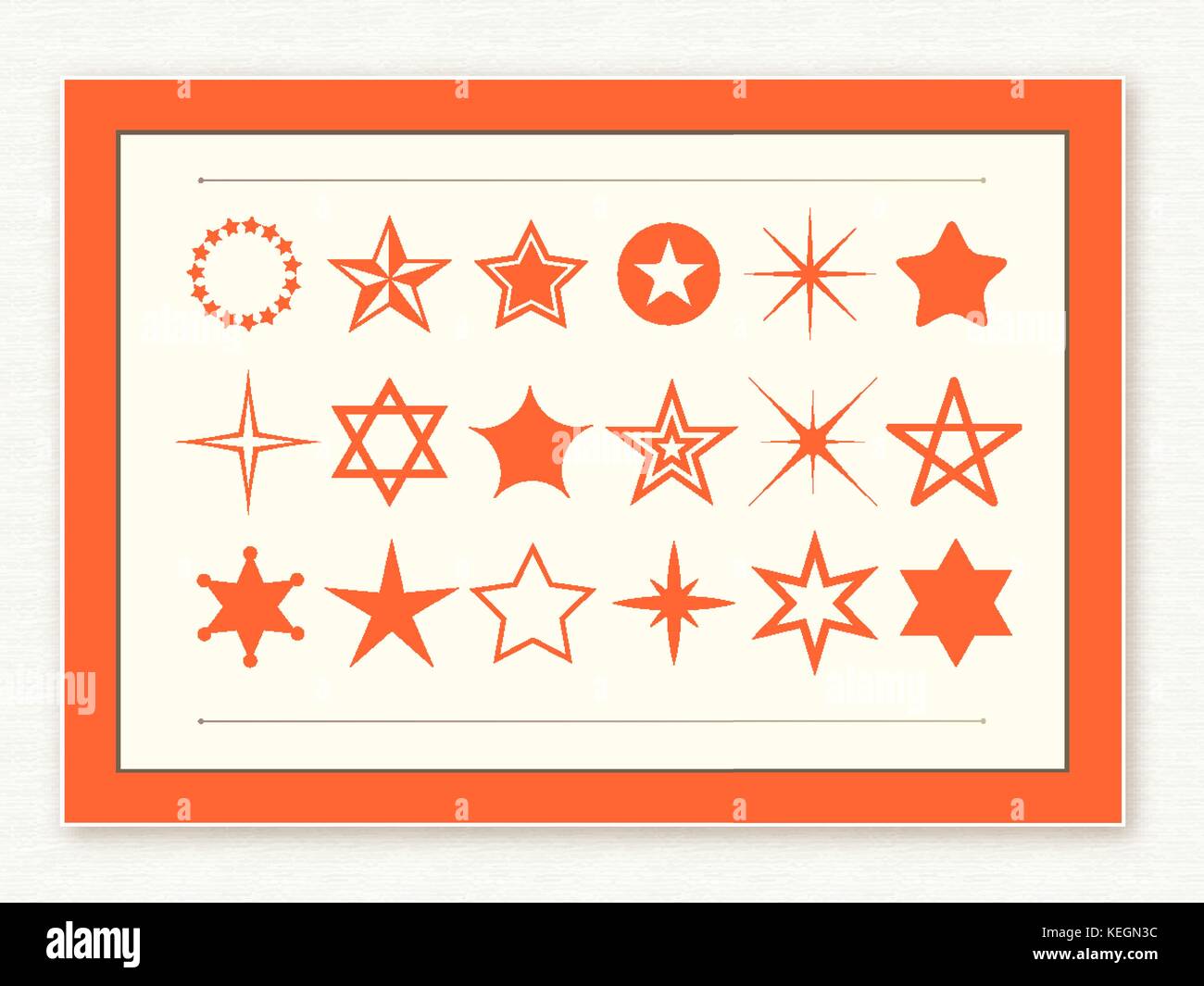 Stern Symbole design Element Sammlung Stock-Vektorgrafik - Alamy