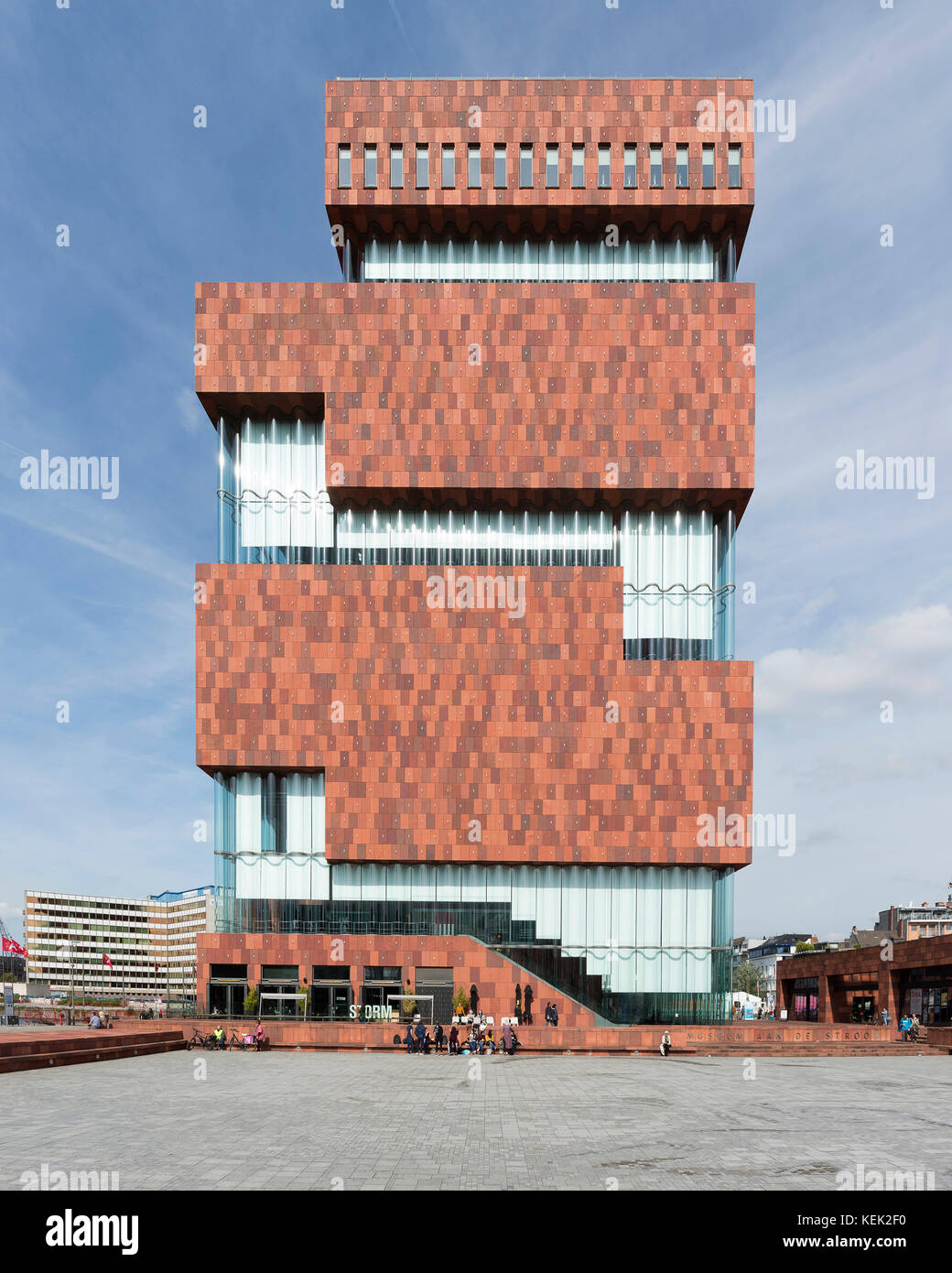 Antwerpen, Flandern, Belgien: Museum aan de Stroom MAS durch das ...