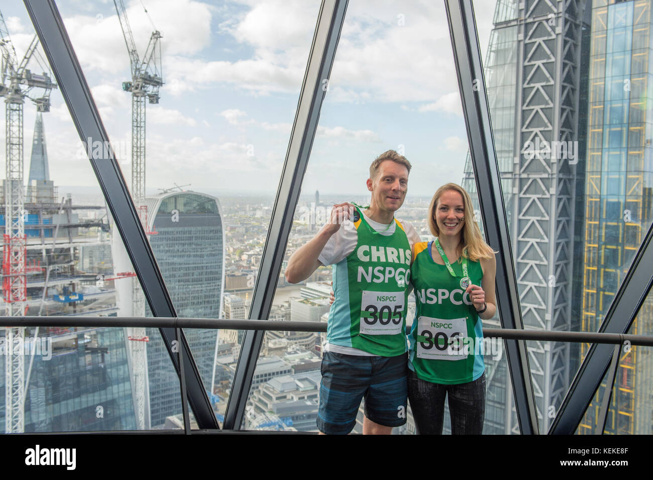 The Gherkin, 30 St Mary AX, London, Großbritannien. 22. Oktober 2017 ...