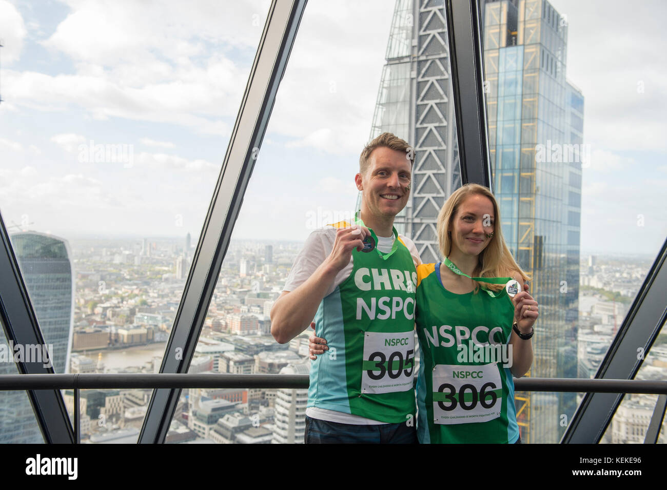 The Gherkin, 30 St Mary AX, London, Großbritannien. 22. Oktober 2017 ...