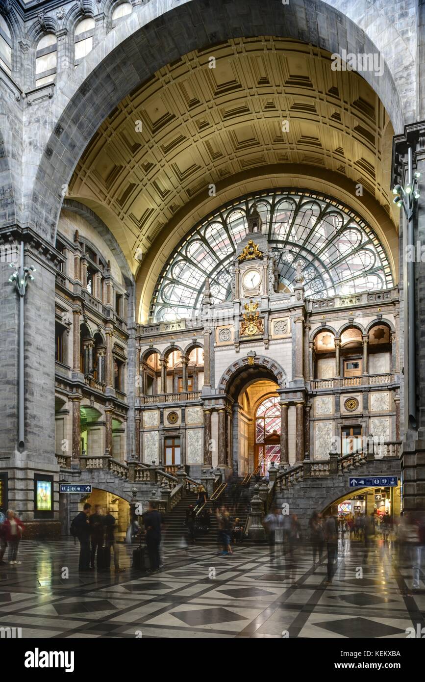 Antwerpen, Bahnhof Antwerpen-Centraal - Antwerpen, Hauptbahnhof ...