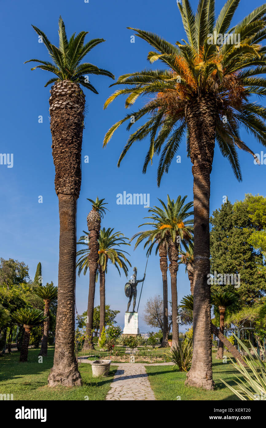 Achillion Palace in Korfu Griechenland Stockfotografie - Alamy