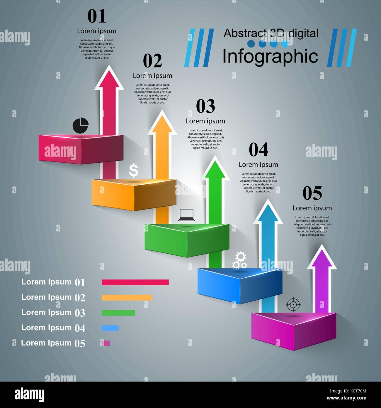 Infografik Symbole. Pfeile klicken Stock-Vektorgrafik - Alamy Infografik Symbole. Pfeile klicken Stock-Vektorgrafik - Alamy