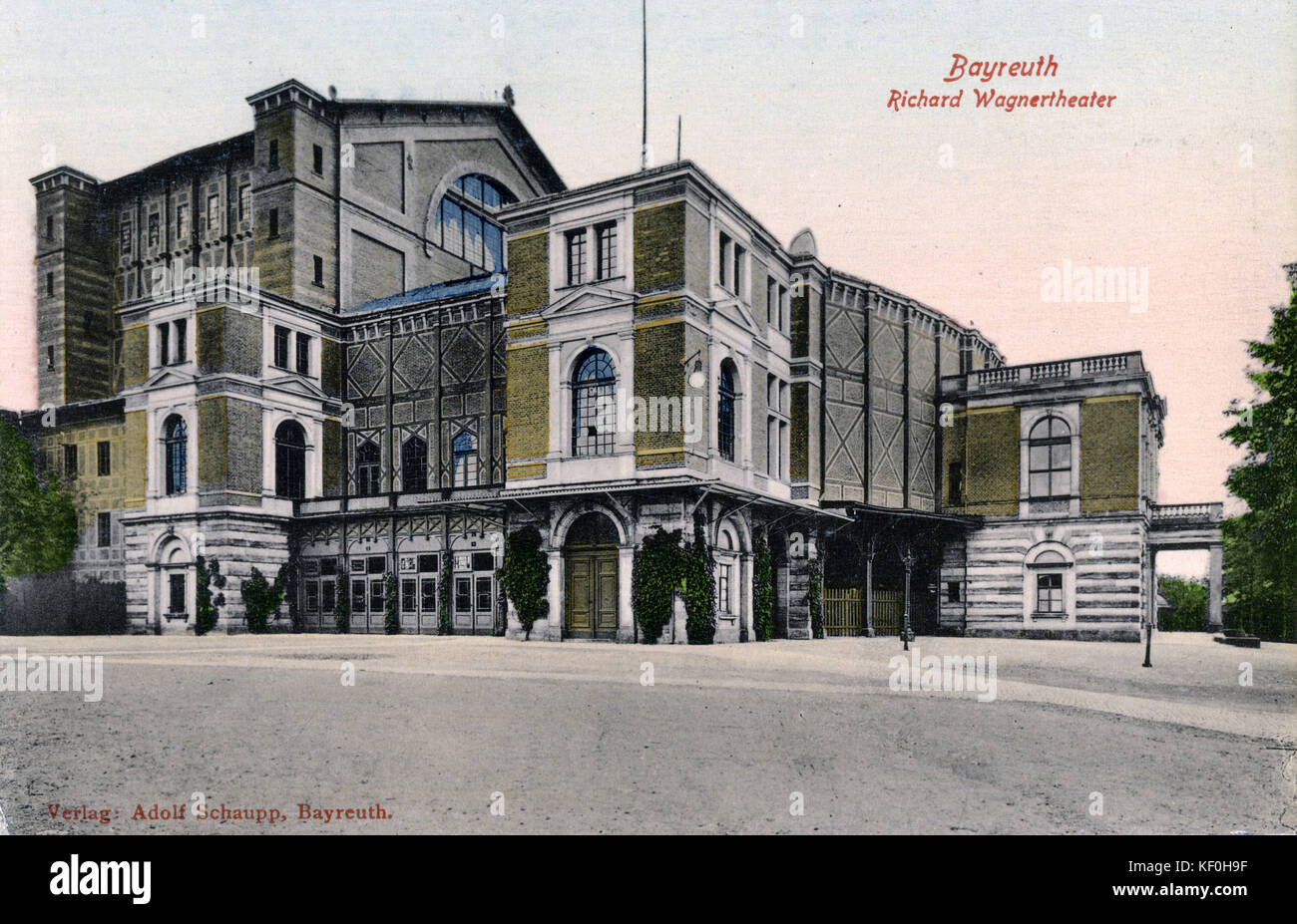 Festspielhaus Bayreuth (Richard Wagner Theater). Zwischen 1872 und 1875 ...