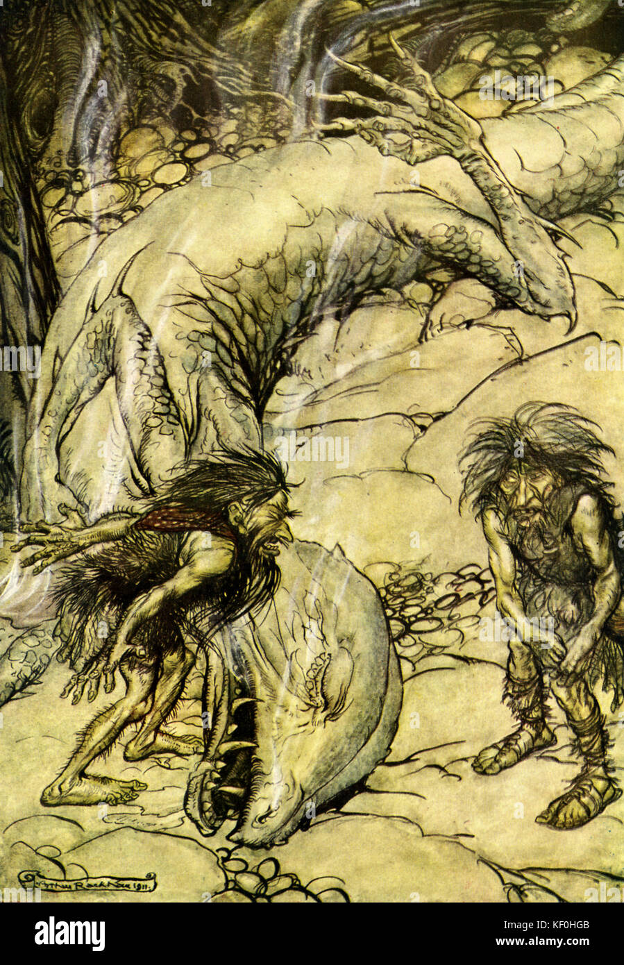 Siegfried von Richard Wagner. Alberich, der König der Nibelungen Rasse ...