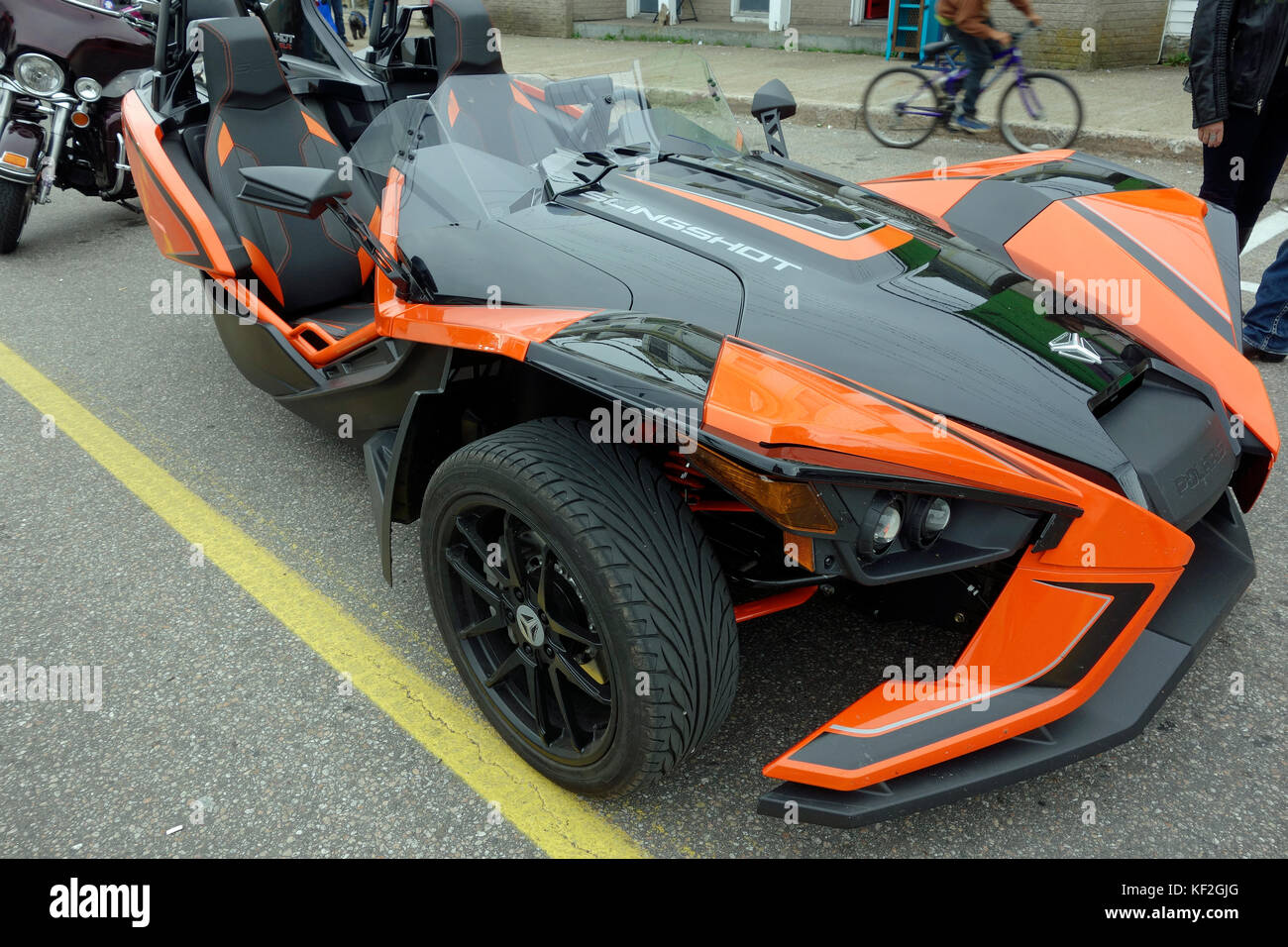 Ein Polaris Slingshot 3 Rad Motorrad / Auto / Auto Stockfotografie - Alamy