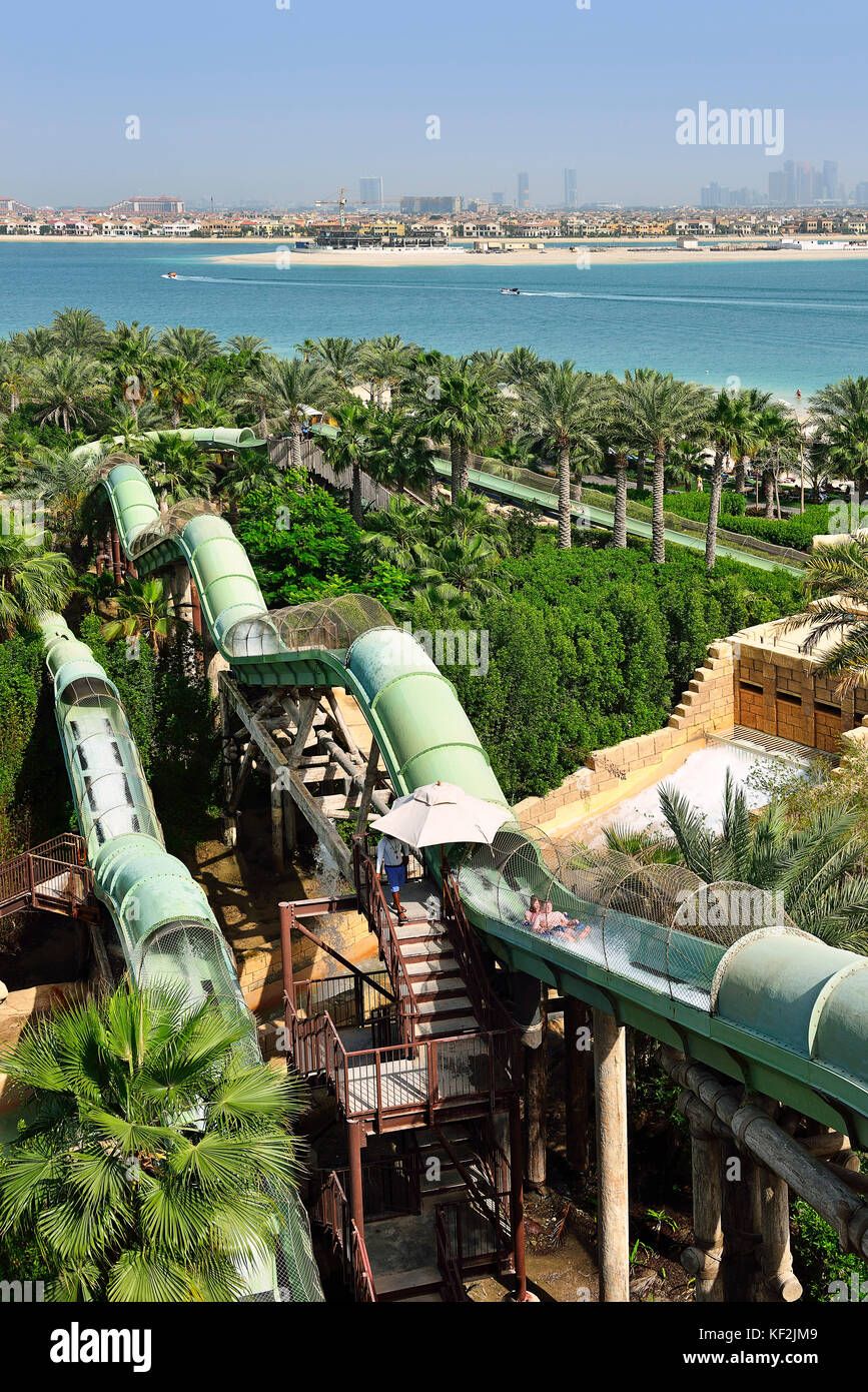 Wasserrutsche in aquaventure Park Hotel Atlantis, The Palm Jumeirah ...