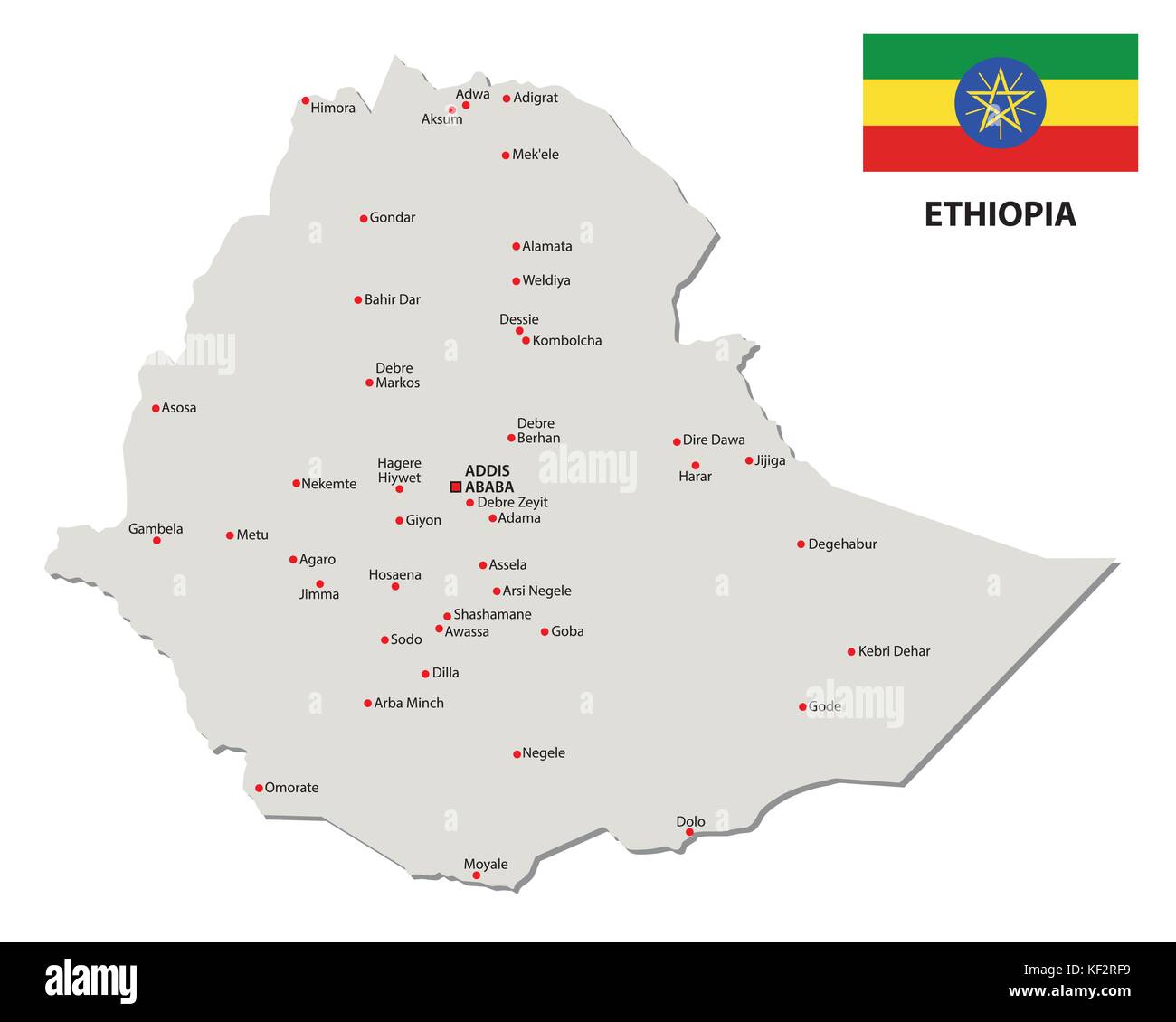 Map Ethiopia Stockfotos & Map Ethiopia Bilder - Alamy