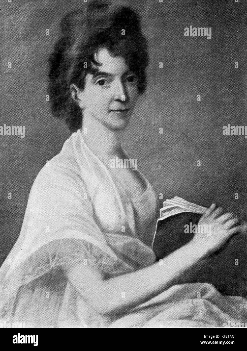 Constanze Mozart, Ehefrau von Wolfgang Amadeus Mozart (geb. Weber). 5 ...