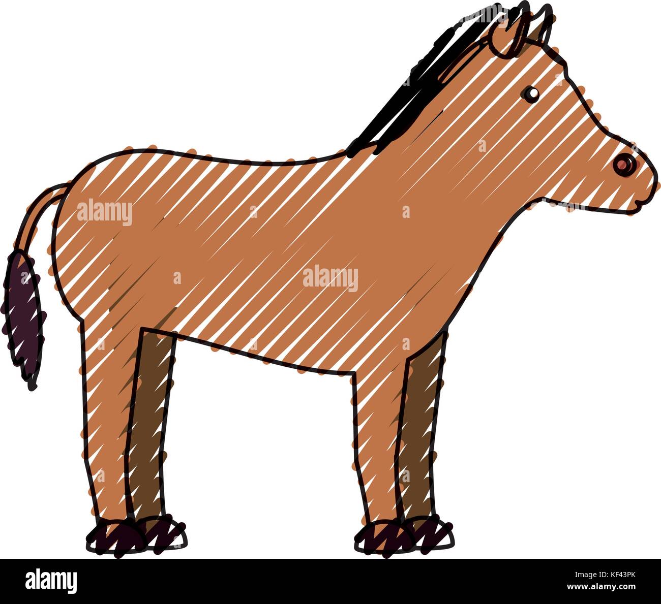 Pferd Vector Illustration Stock-Vektorgrafik - Alamy
