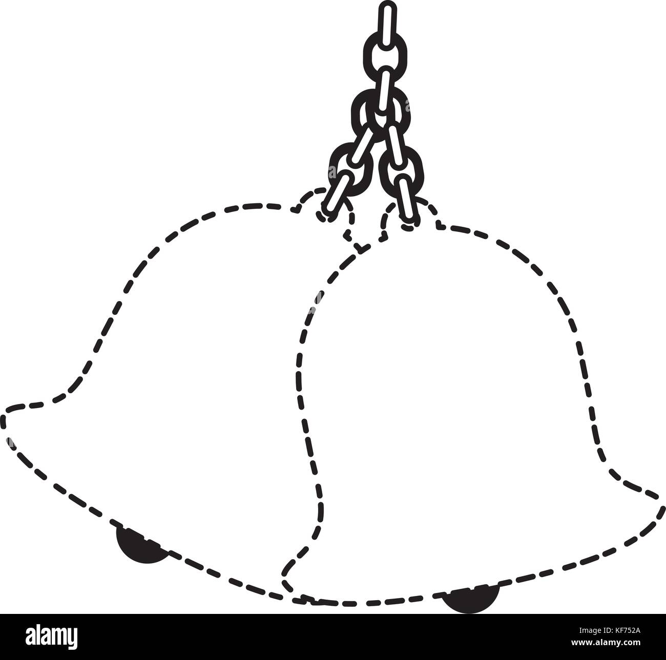 Glocken Symbol auf weißem Hintergrund Vector Illustration Stock ...