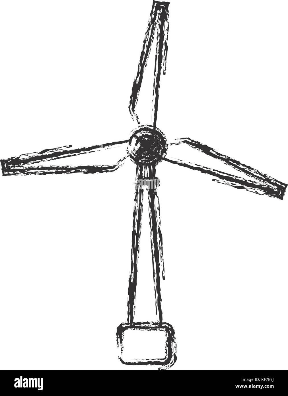 Windrad dreht Symbol auf weißem Hintergrund Vector Illustration Stock ...