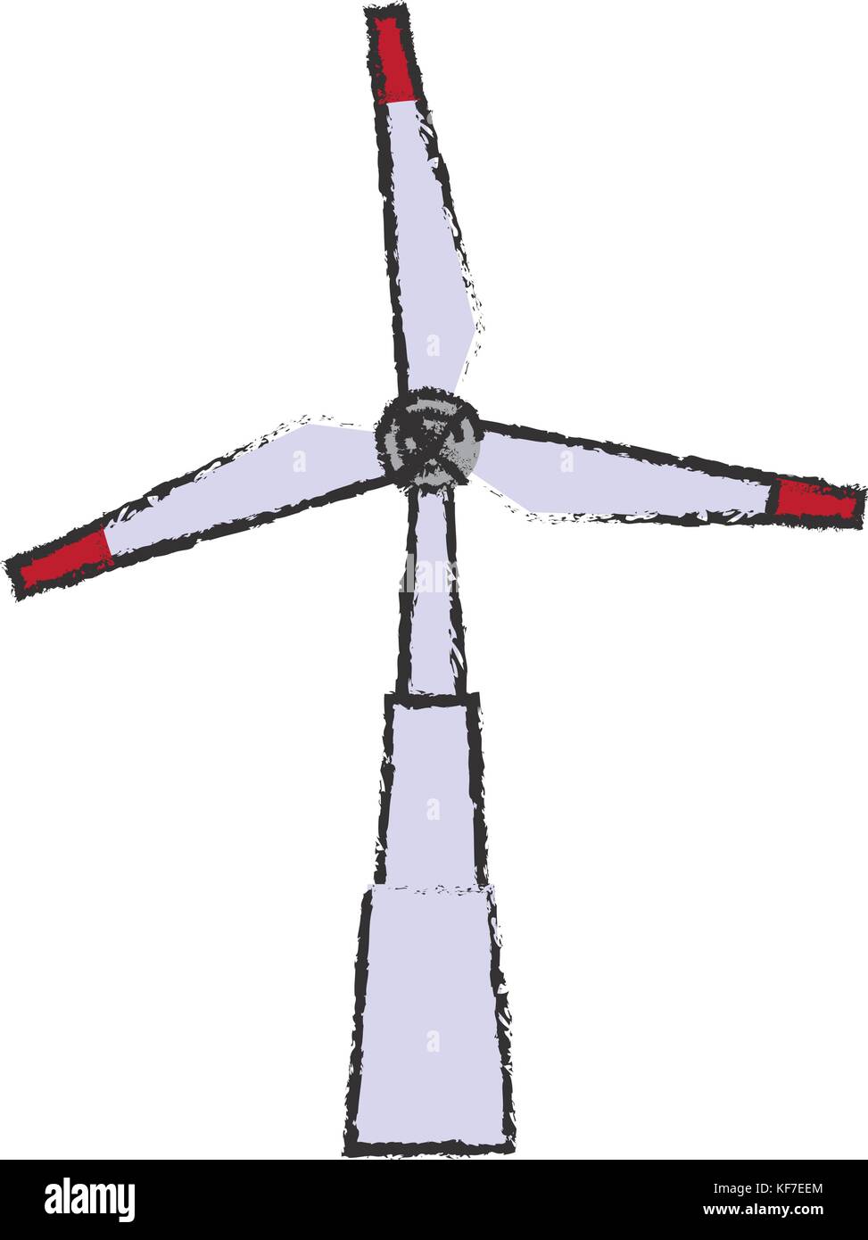 Windrad dreht Symbol auf weißem Hintergrund Vector Illustration Stock ...