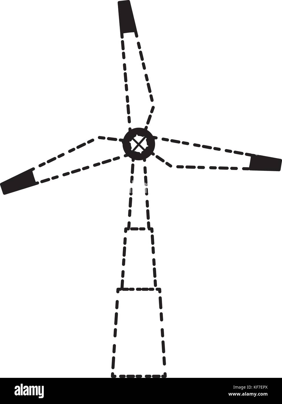 Windrad dreht Symbol auf weißem Hintergrund Vector Illustration Stock ...