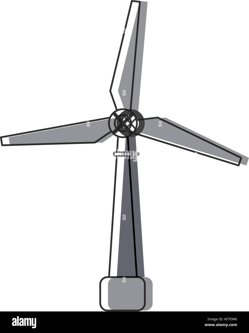 Windrad dreht Symbol auf weißem Hintergrund Vector Illustration Stock ...