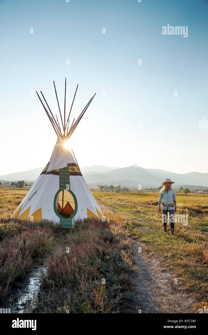 USA, Nevada, Brunnen, Gründer Madeleine Pickens Spaziergänge rund um ...