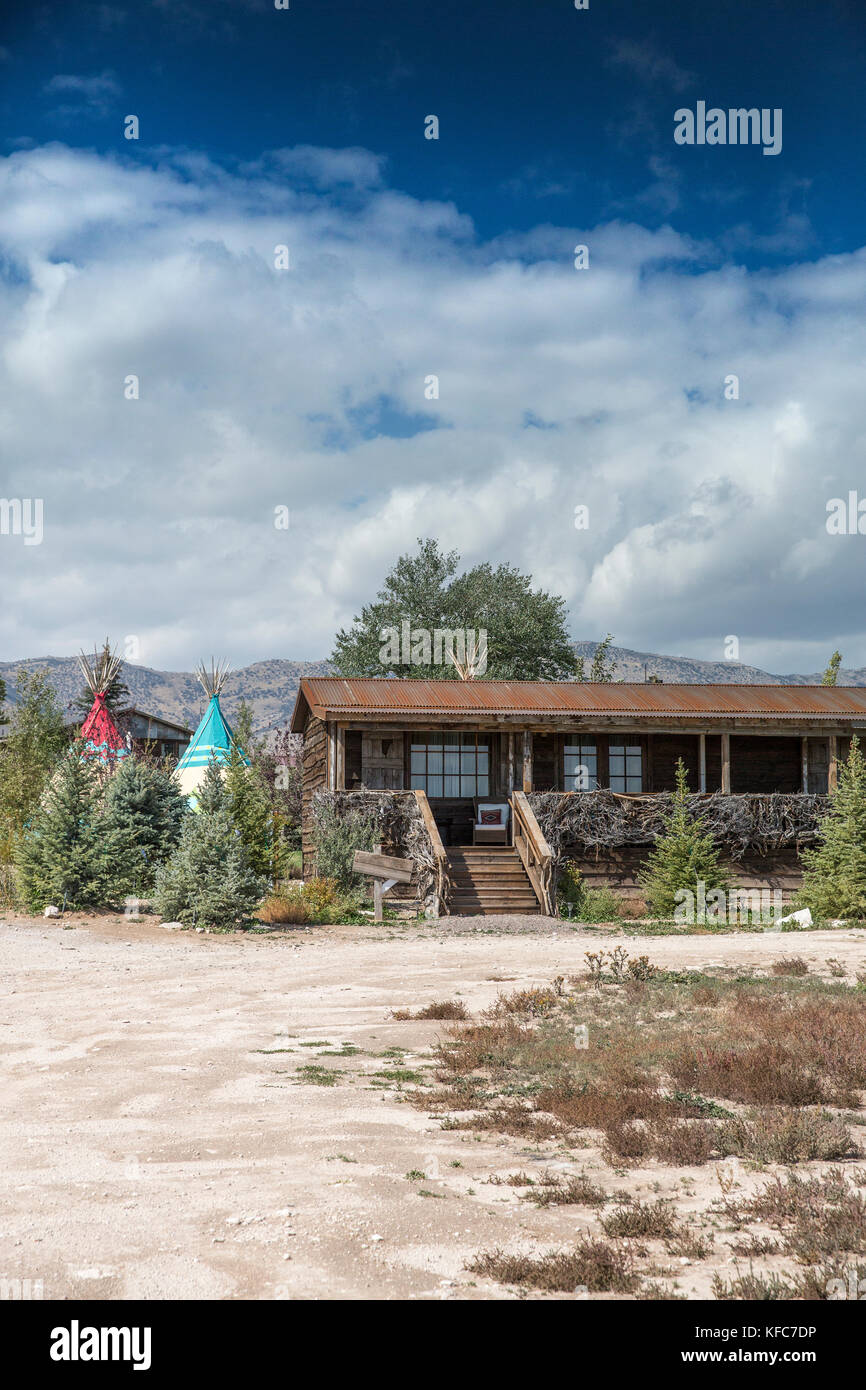 USA, Nevada, Brunnen, Mustang Denkmal befindet sich auf 900 ...