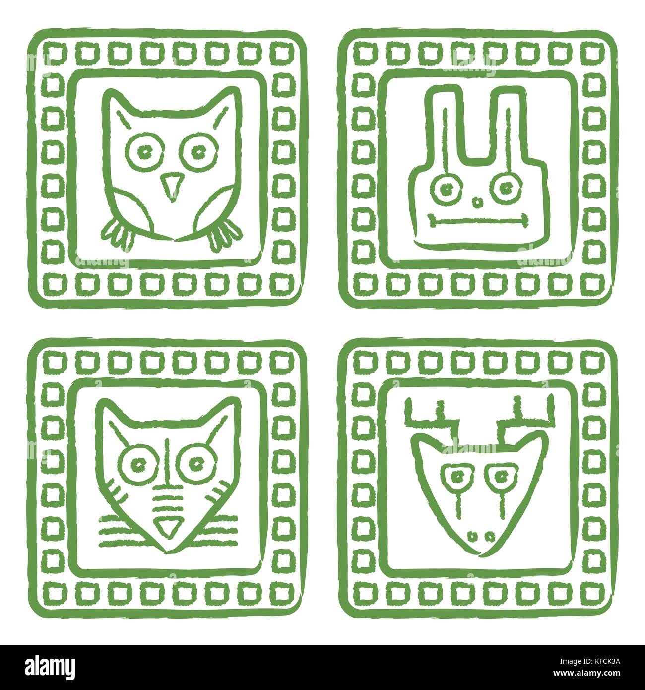 Mayan symbols Stock-Vektorgrafiken kaufen - Alamy