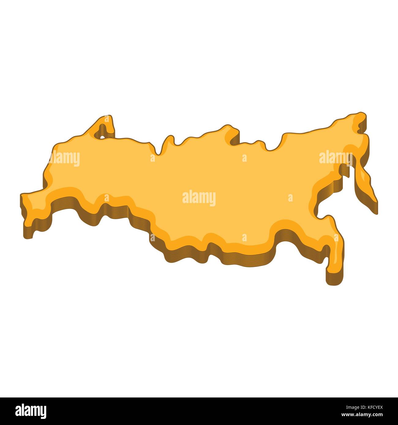 Russland Symbol Karte, Cartoon Stil Stock-Vektorgrafik - Alamy
