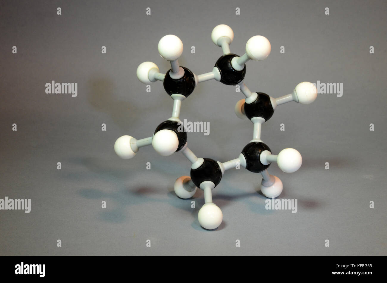 Molekülmodell von Cyclohexan mit seinen Ring gebildet Struktur ...