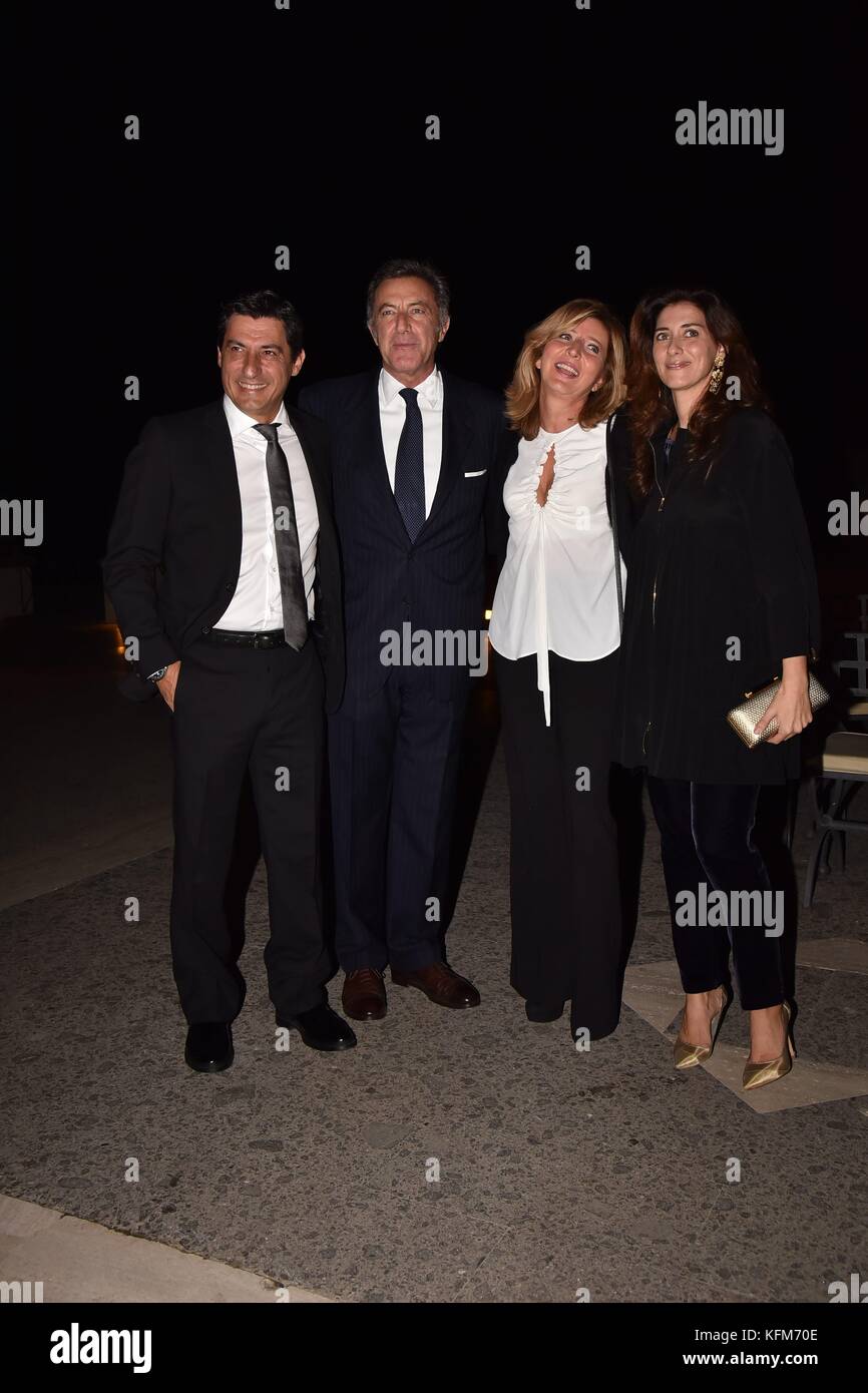 Rom, Villa miani Galadinner Telethon, in der Foto: Emilio solfrizzi mit ...