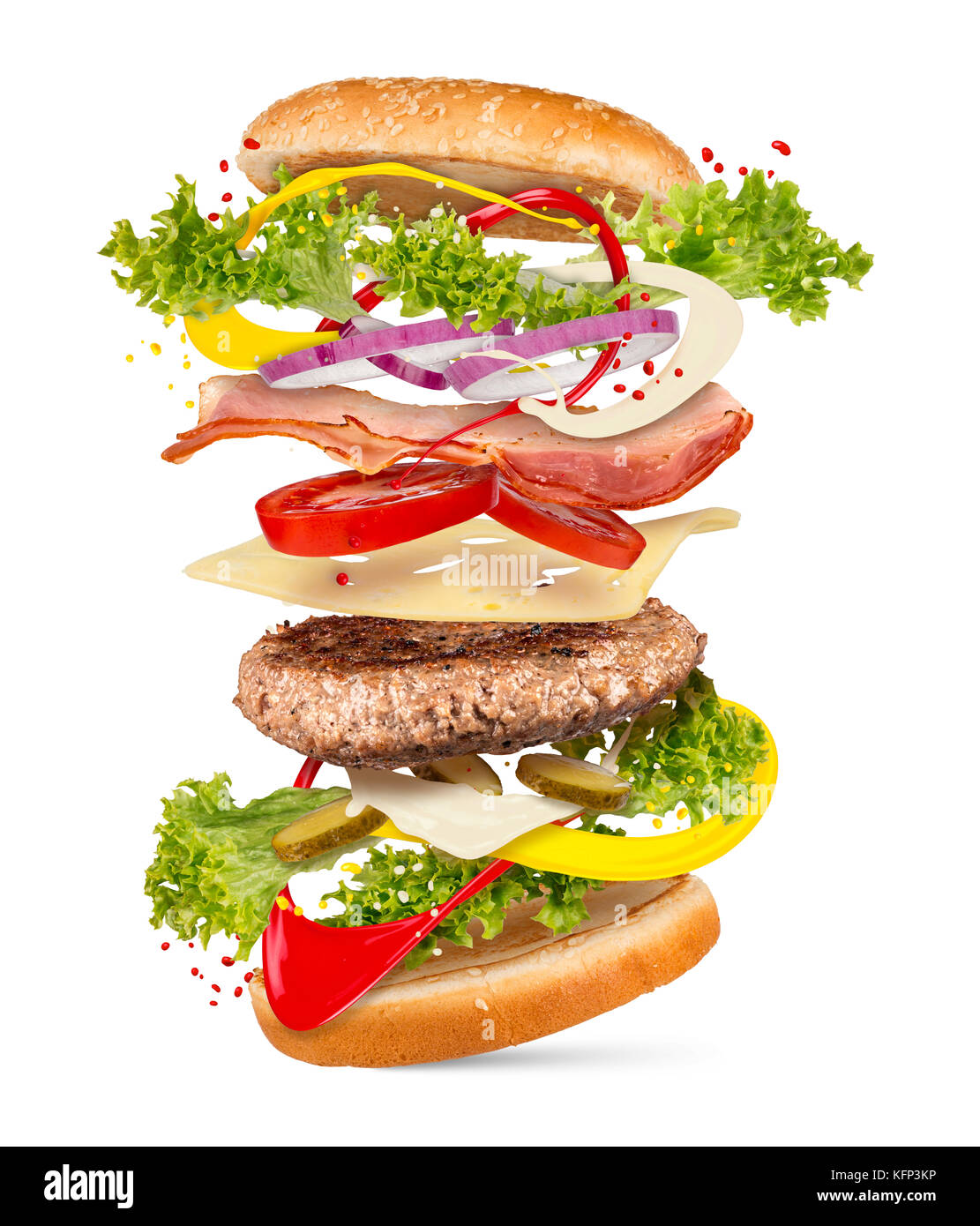 Fliegender hamburger -Fotos und -Bildmaterial in hoher Auflösung – Alamy