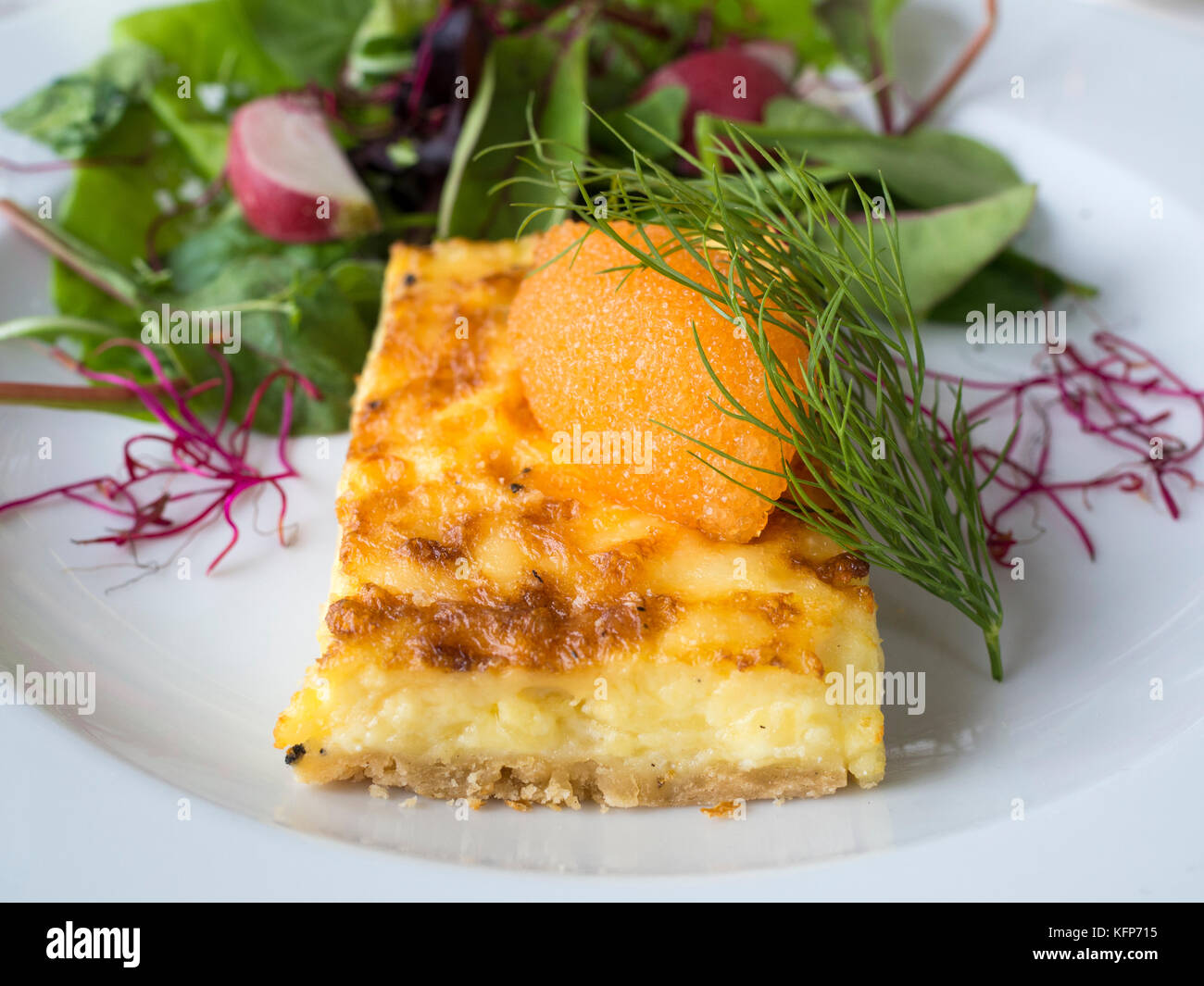 Törtchen mit vendace Roe von Spiken auf Restaurang Sjöboden, ein ...