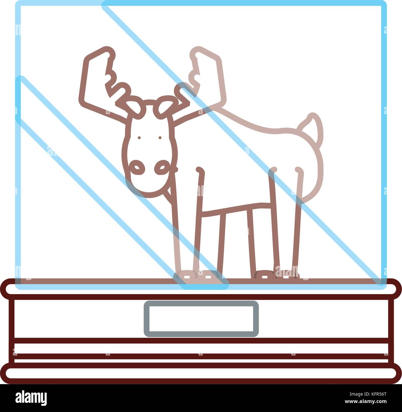 Rentier safaripark Stock-Vektorgrafiken kaufen - Alamy