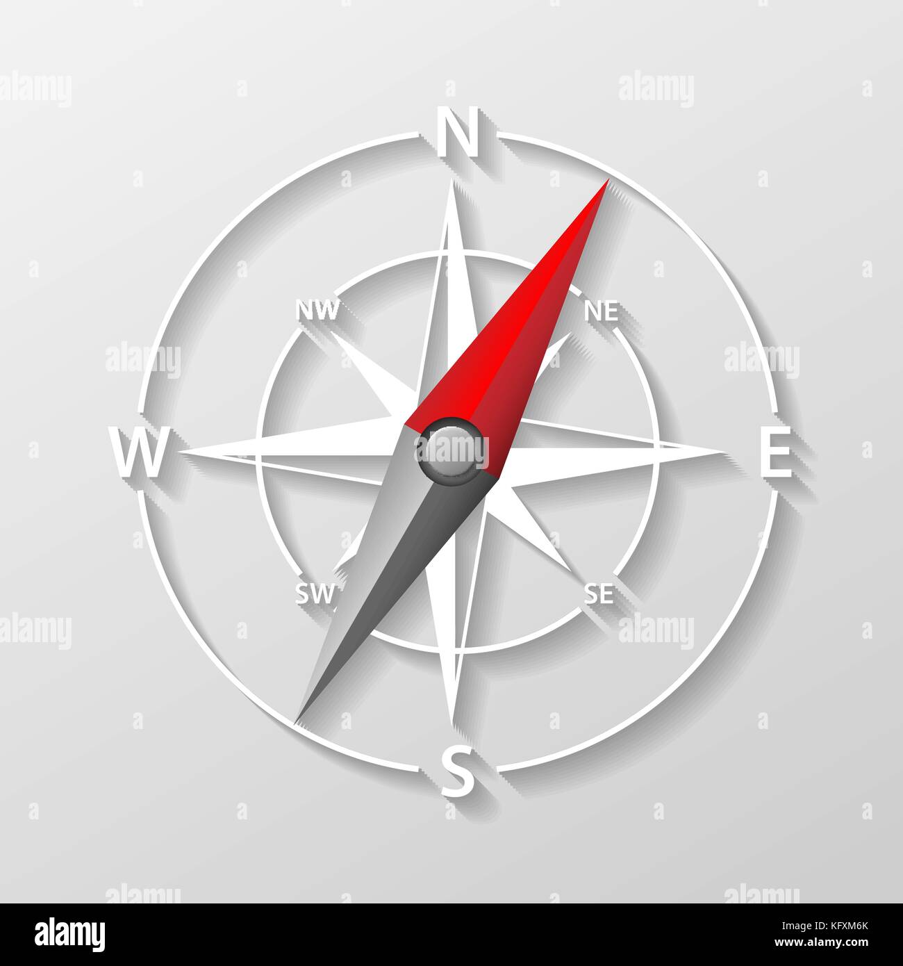 Kompassrose zeichen -Fotos und -Bildmaterial in hoher Auflösung – Alamy