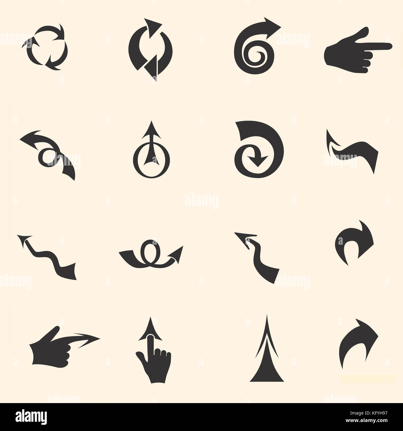 Cartoon Pfeile Stockfotos und -bilder Kaufen - Alamy