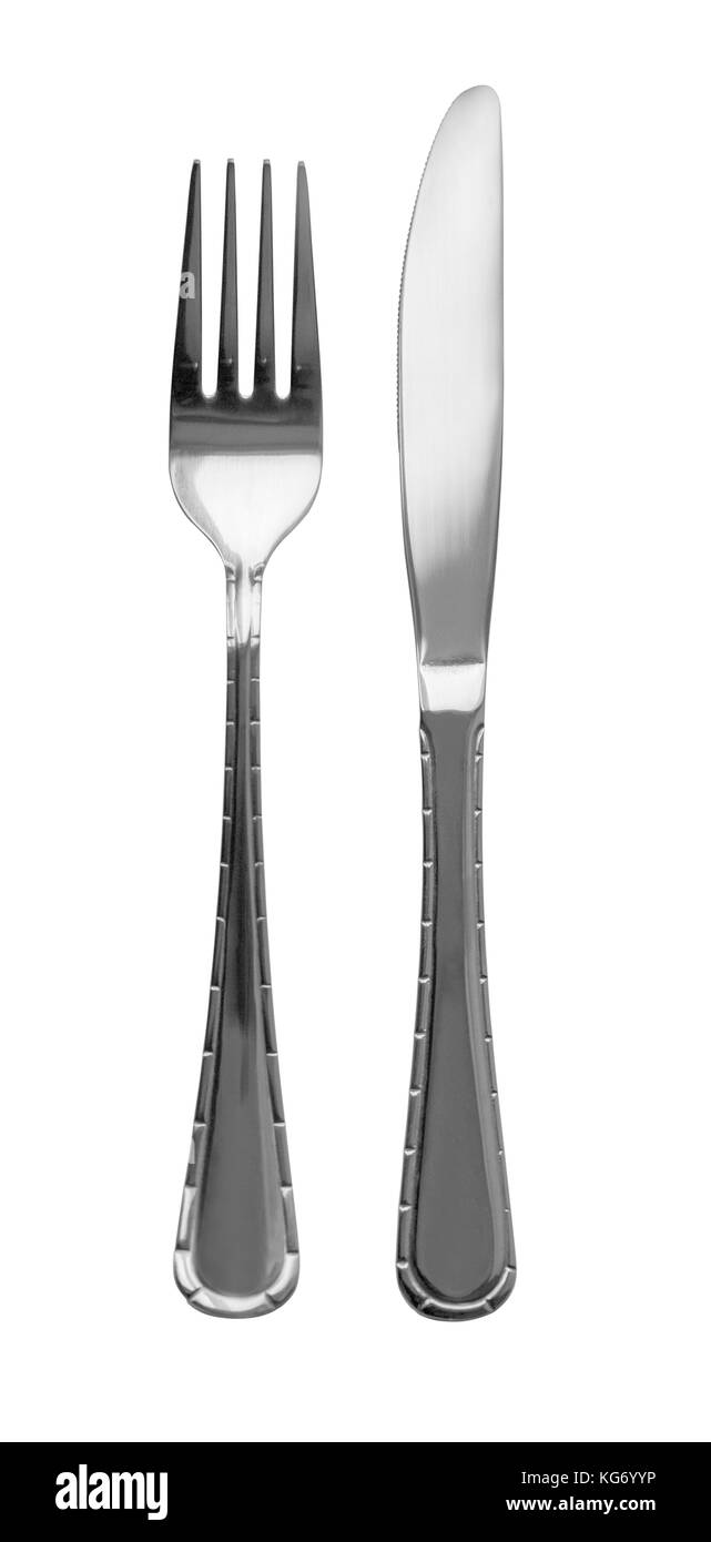 Gabel und messer an lokalisiert -Fotos und -Bildmaterial in hoher ...