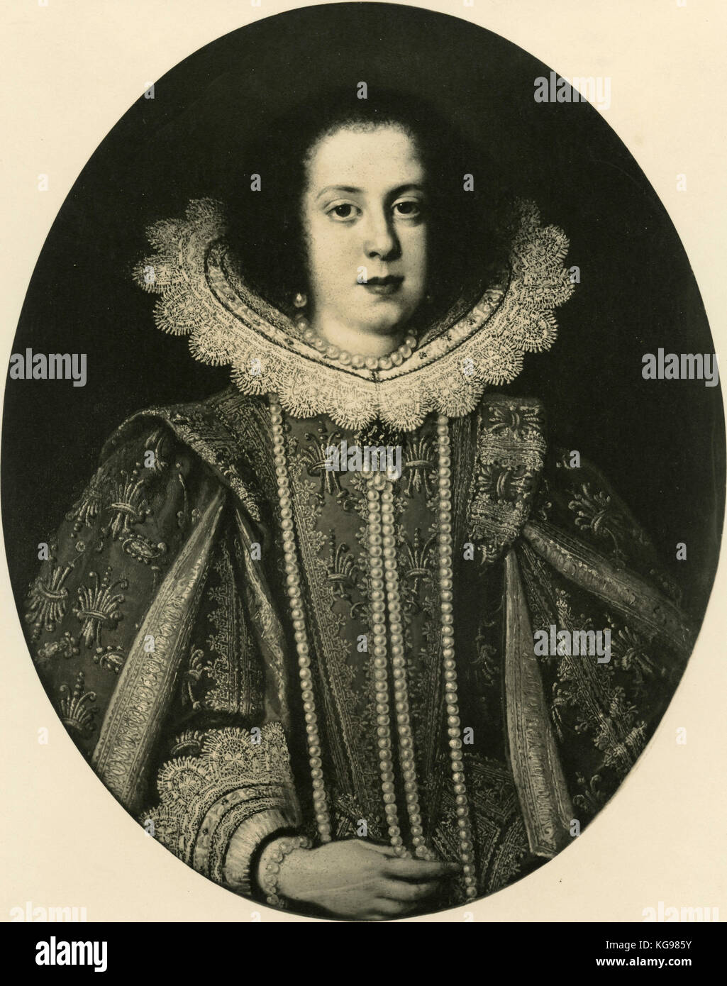 Portrait von Maria Magdalena von Österreich, Frau von Cosimo II de ...