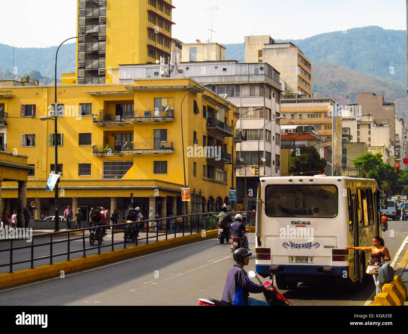 Caracas venezuela aerial view downtown -Fotos und -Bildmaterial in ...
