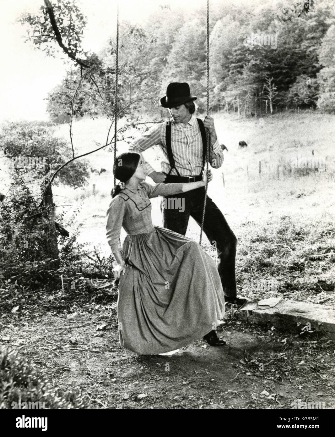 Schauspieler Amy Stryker und Keith Carradine im Film die Long Riders ...