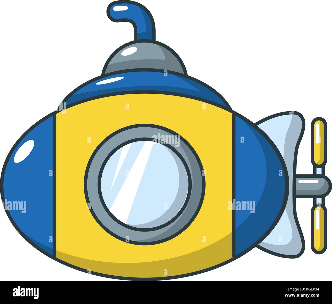 U-Boot Symbol, Cartoon Stil Stock-Vektorgrafik - Alamy