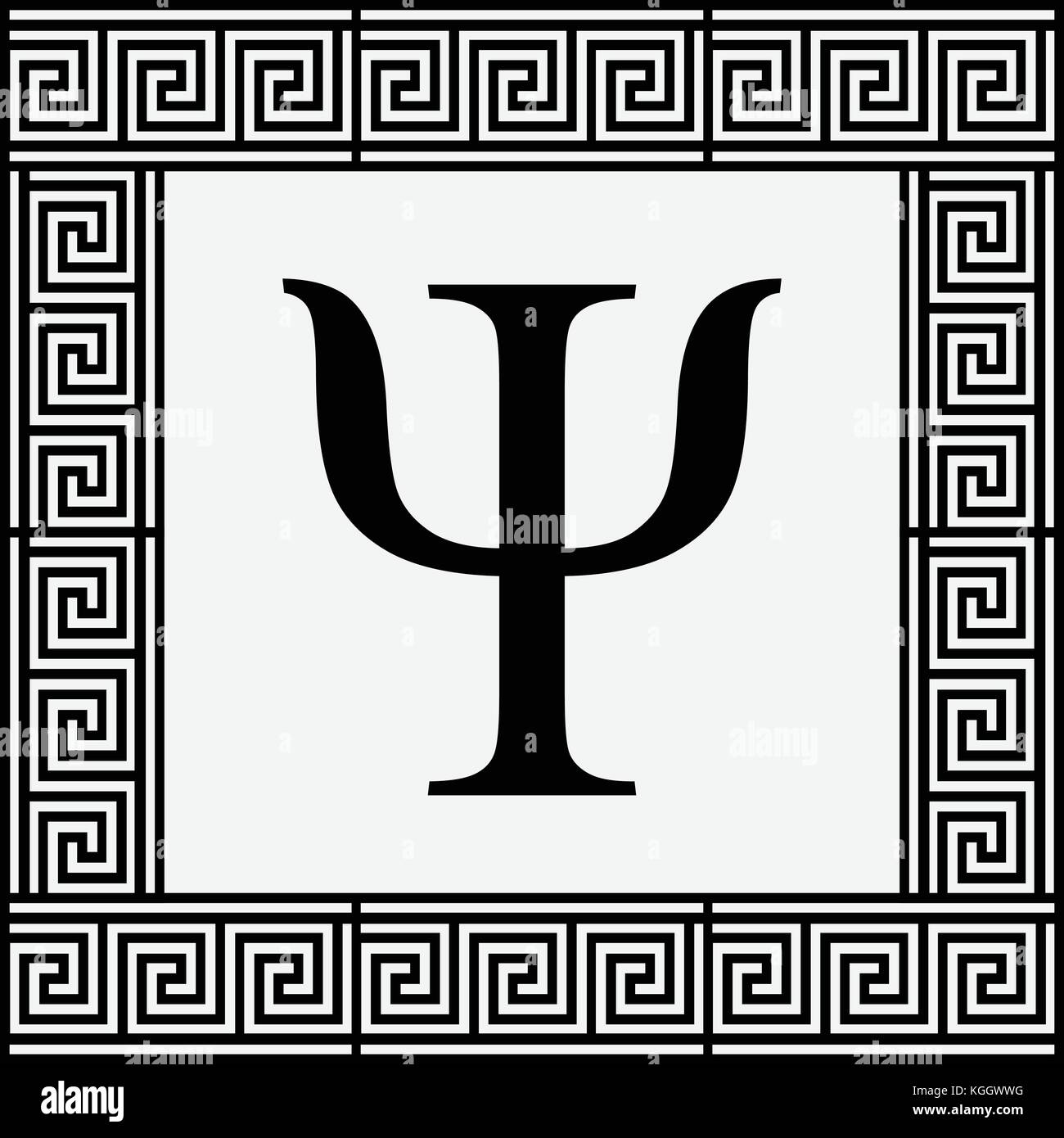 Psi griechischen Buchstaben Symbol, psi-Symbol in der griechischen ...