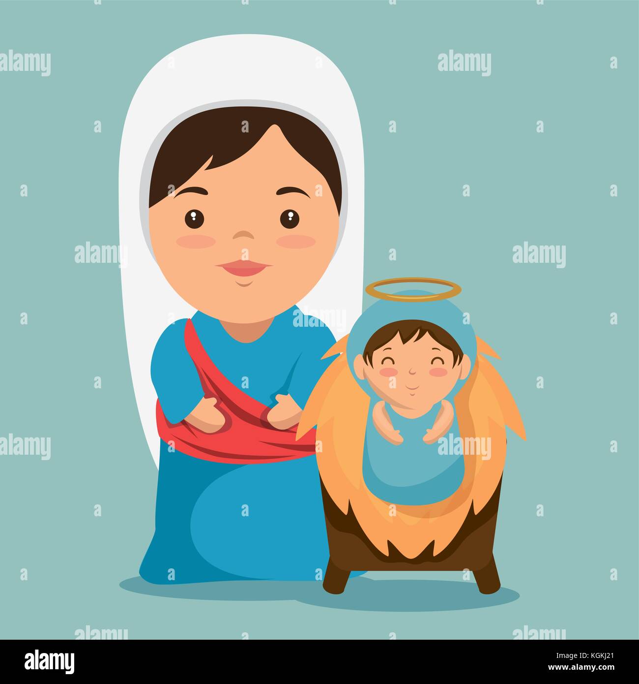 Maria joseph jesus Stock-Vektorgrafiken kaufen - Alamy