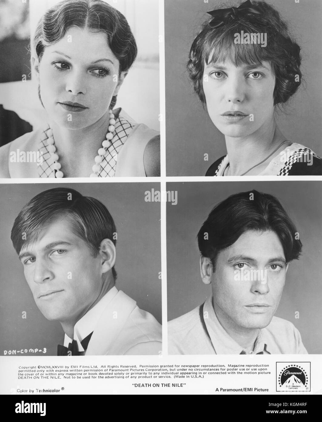 Tod auf dem Nil (1978), Simon MacCorkindale, Lois Chiles, Jane Birkin ...