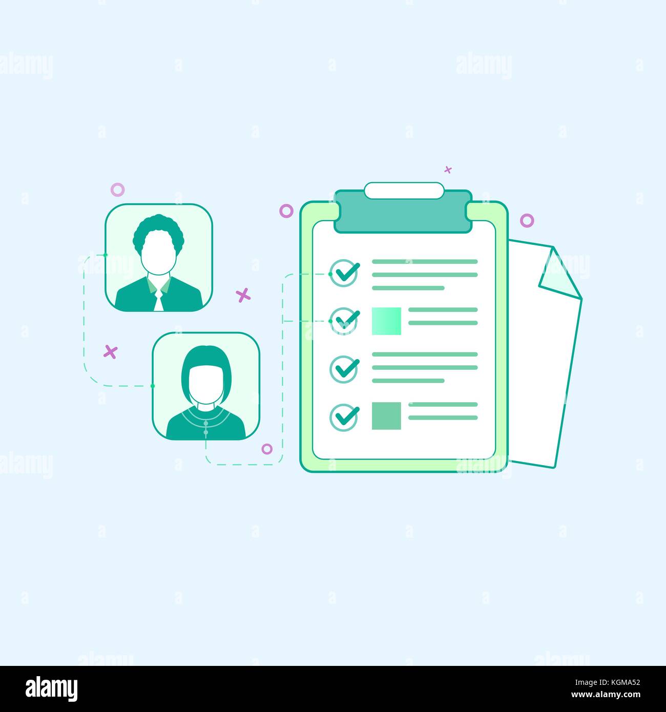 Vector Illustration in flache Kontur Stil. Grafik Design Konzept der ...