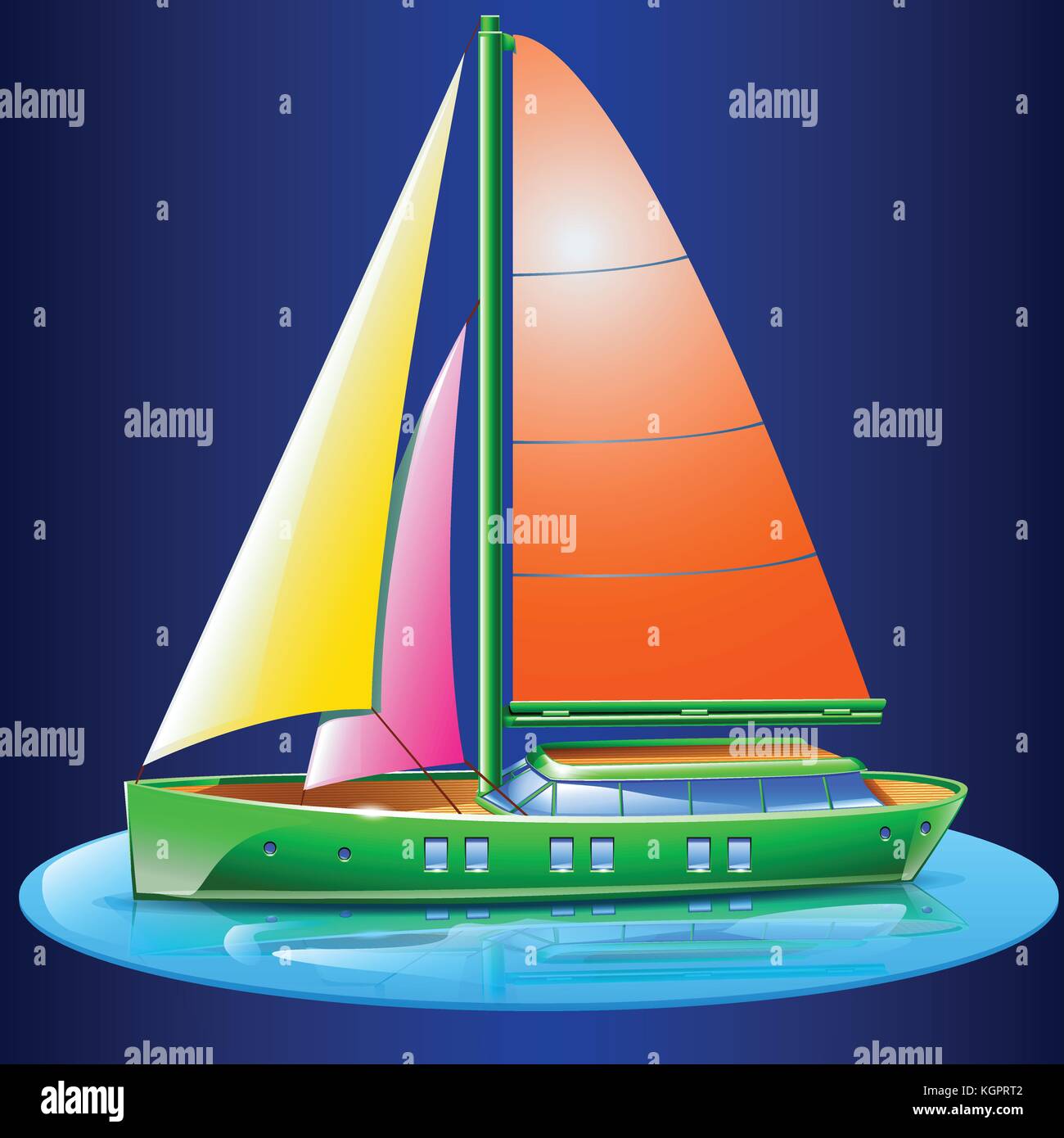 Sail sailing ship mast Stock-Vektorgrafiken kaufen - Alamy