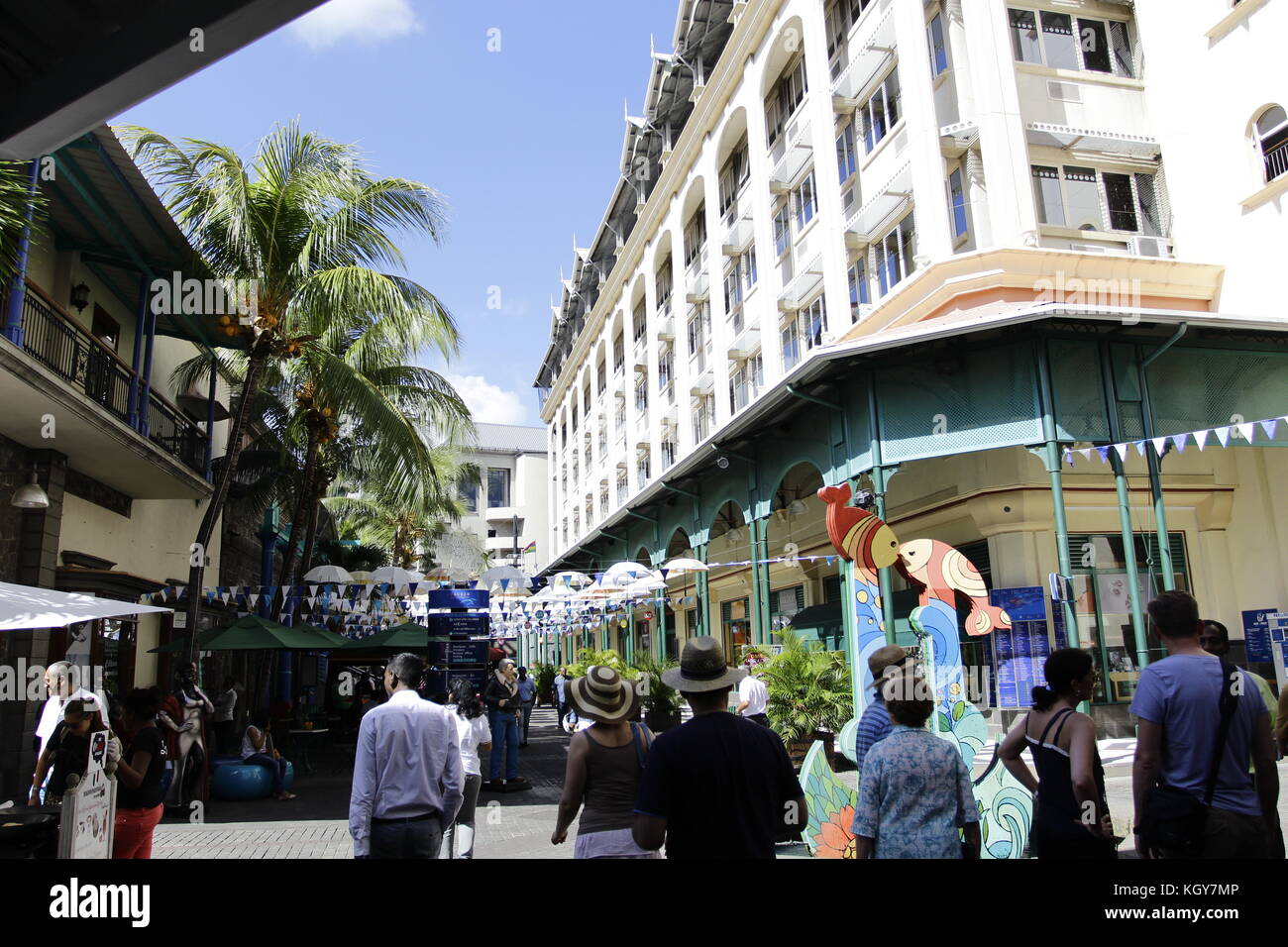 Port Louis ist die Hauptstadt von Mauritius, Port Louis District, der ...