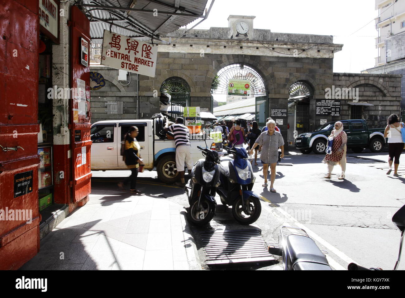 Port Louis ist die Hauptstadt von Mauritius, Port Louis District, der ...