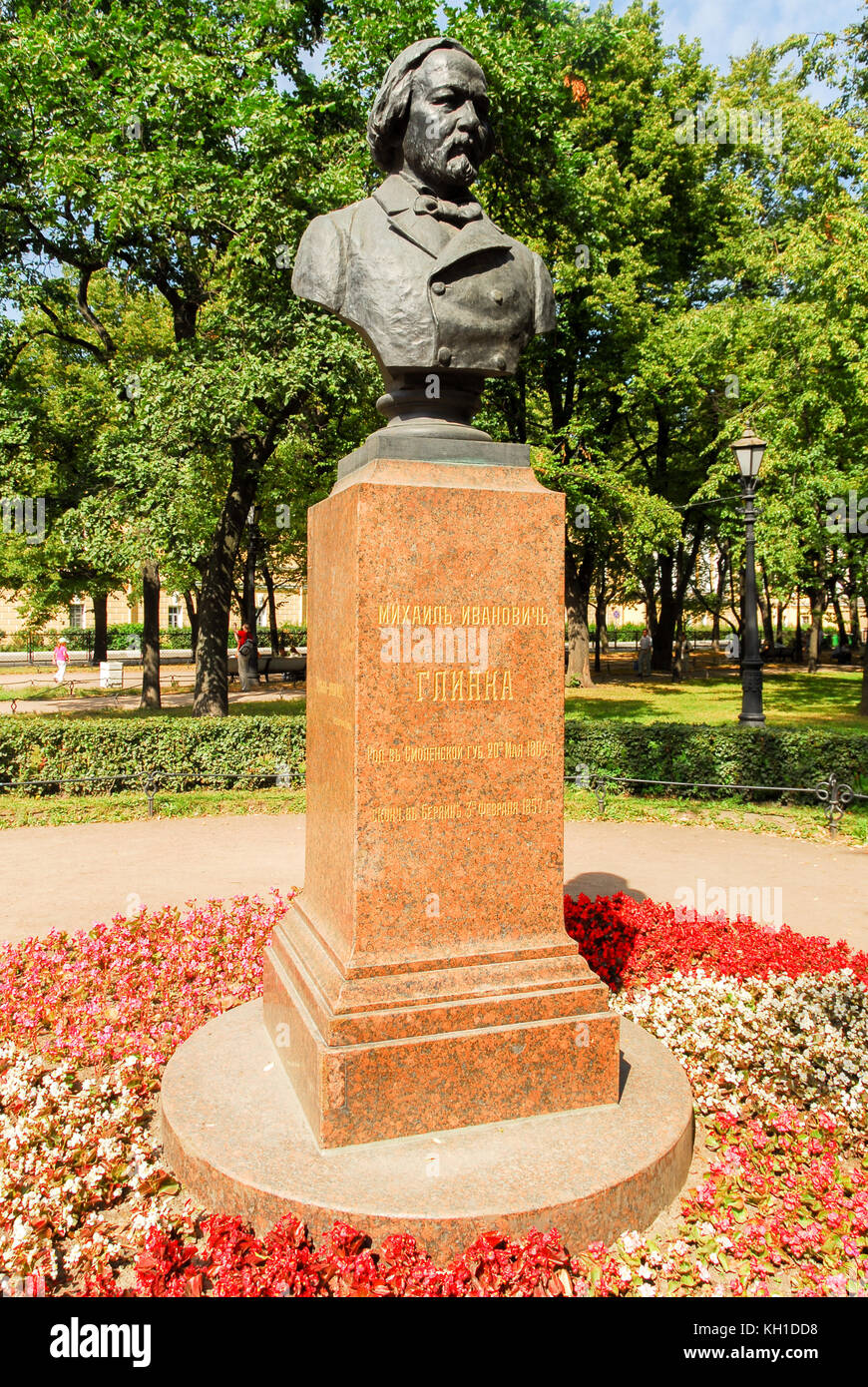 Denkmal von Michail Iwanowitsch glinka im Alexandergarten, 1804 - 1857 ...