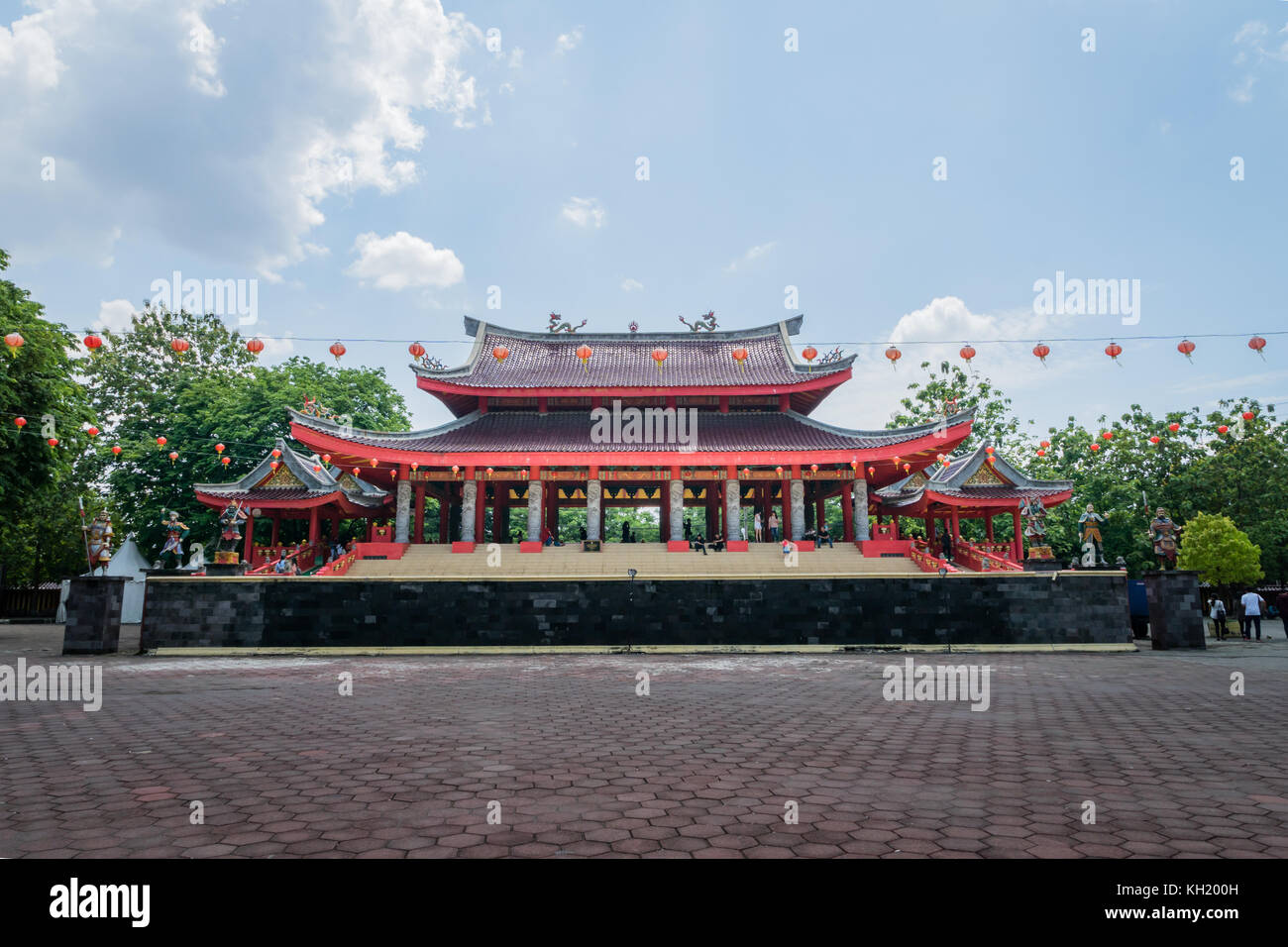 Blick auf Sam poo Kong Tempel in Semarang Indonesien. Sam poo Kong ...