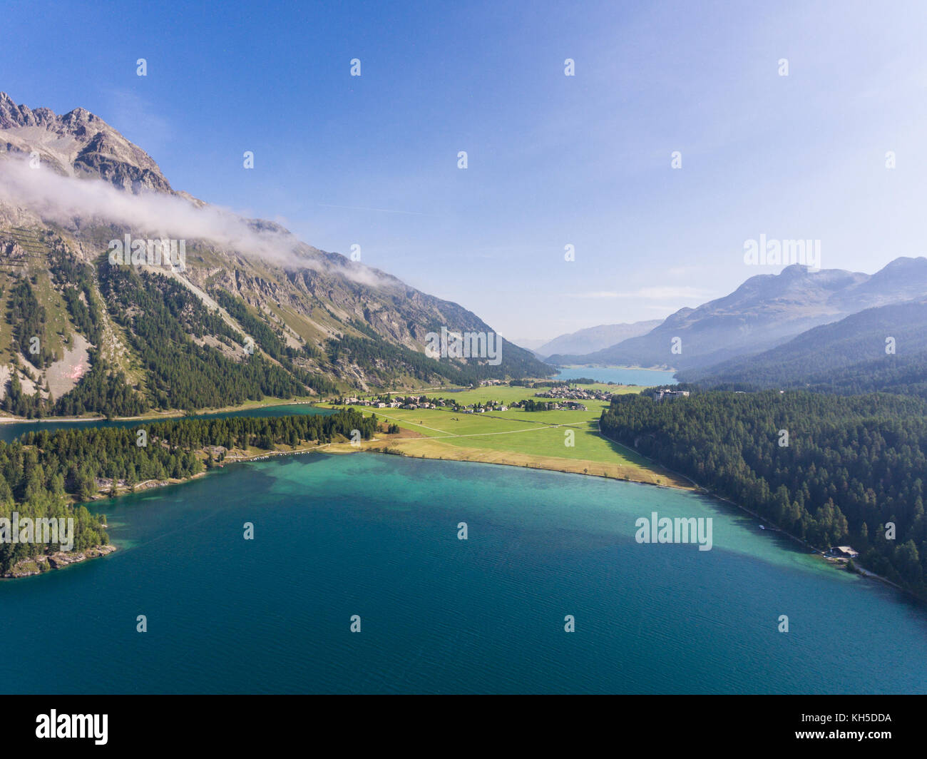 Silvaplana und Sils Maria Engadin Stockfotografie - Alamy