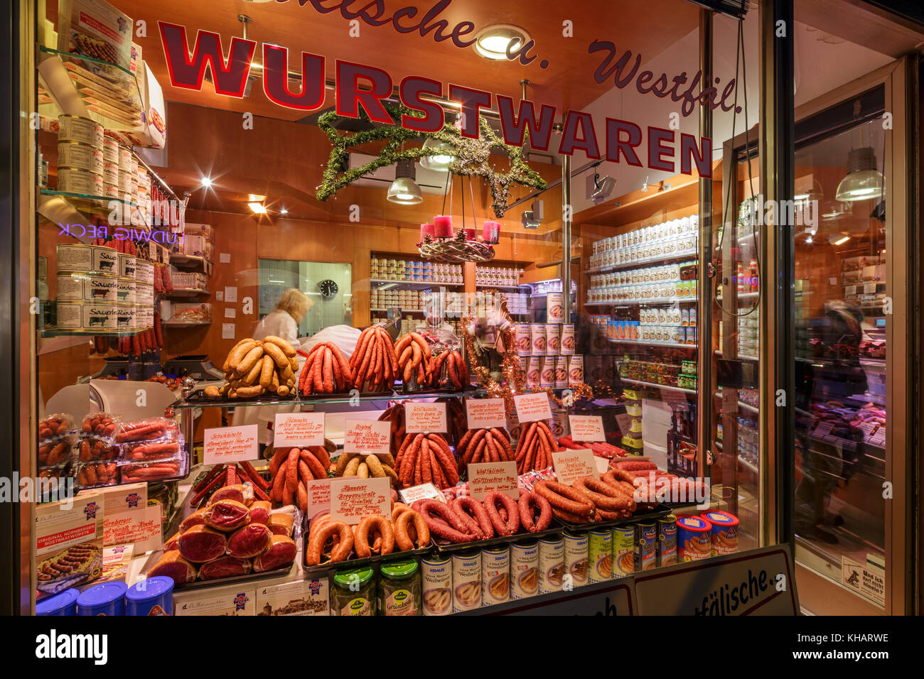 Germany Market Wurst Stockfotos & Germany Market Wurst Bilder - Alamy