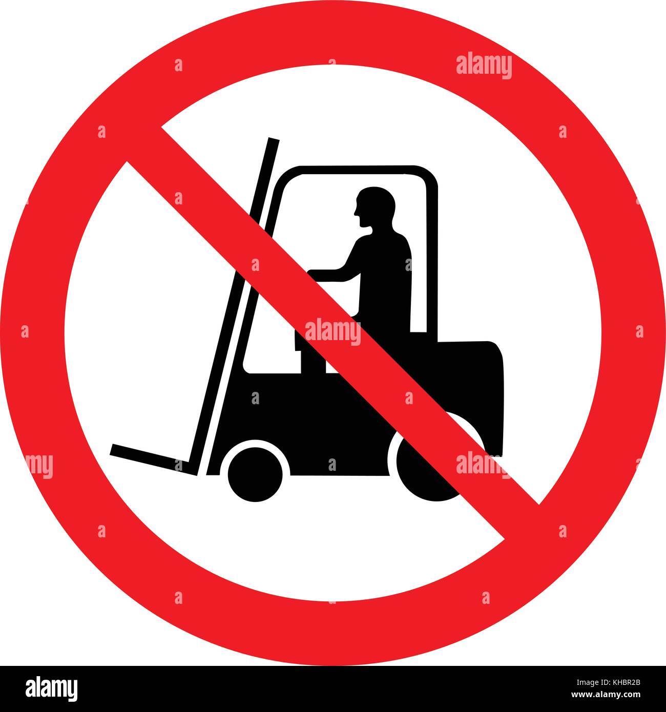 Kein Zugang für industrielle Fahrzeuge Verbotsschild, Gabelstapler ...