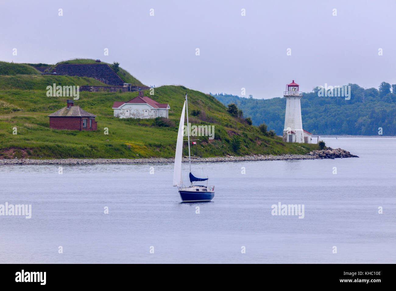Georges Island Lighthouse in Halifax, Nova Scotia. Halifax, Nova Scotia ...