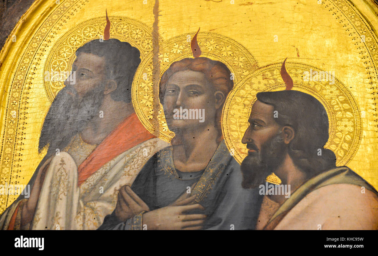 Mittelalterliche religiöse Kunst in der Galleria dell'Accademia mit der ...